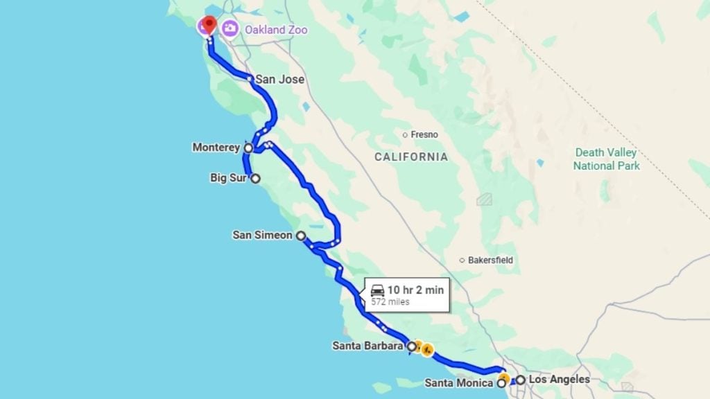 Los Angeles to San Francisco drive: The ultimate road trip guide | Turo