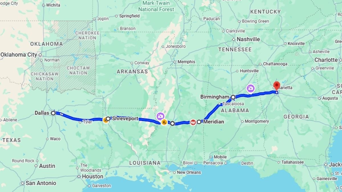 Dallas to Atlanta Drive: The ultimate road trip guide | Turo