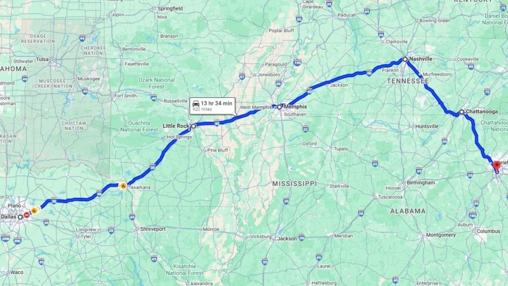 Dallas to Atlanta Drive: The ultimate road trip guide | Turo