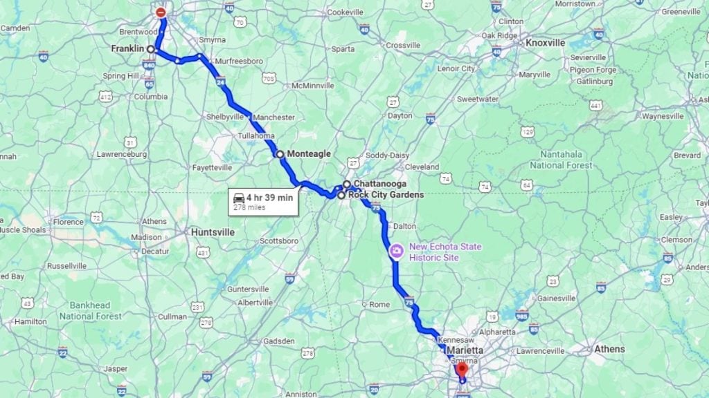 Nashville To Atlanta Drive The Ultimate Road Trip Guide Field Notes