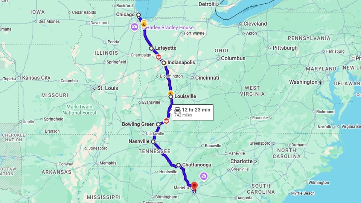 Chicago to Atlanta drive: The complete road trip guide | Field Notes ...