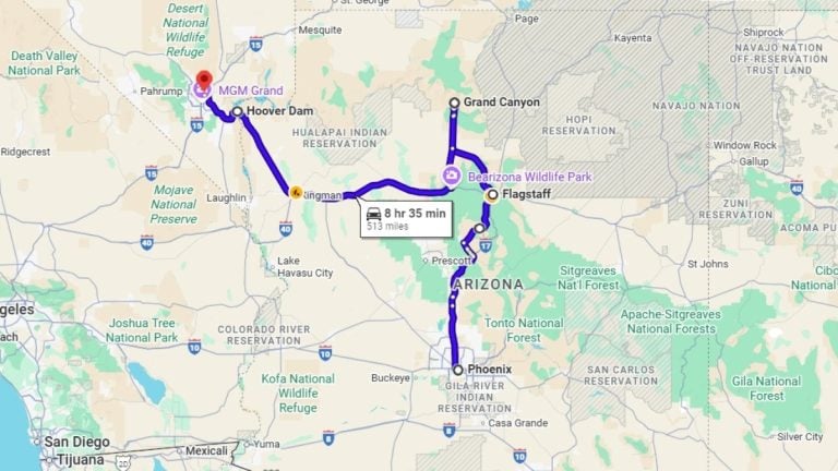 Phoenix to Las Vegas drive: The complete road trip guide | Field Notes ...